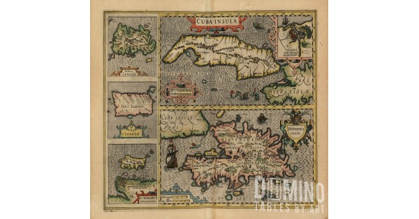 T208 Ancient Cuban Map